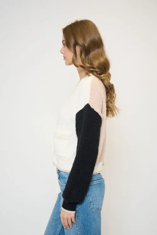 Central Park West Colin Cropped Terry Cardigan