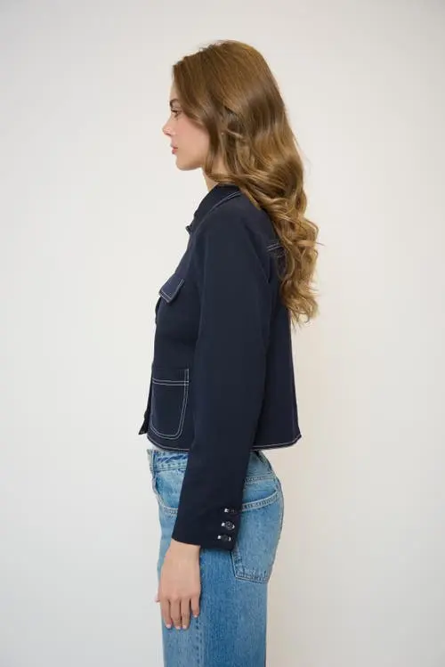 Central Park West Franki Topstitch Lady Jacket
