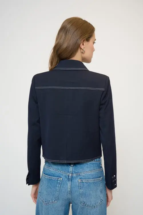 Central Park West Franki Topstitch Lady Jacket