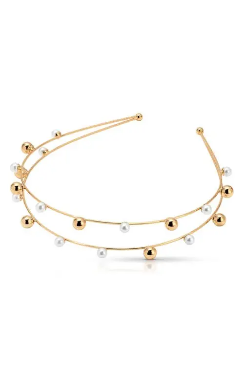 Ettika Faux Pearl Bubble Headband