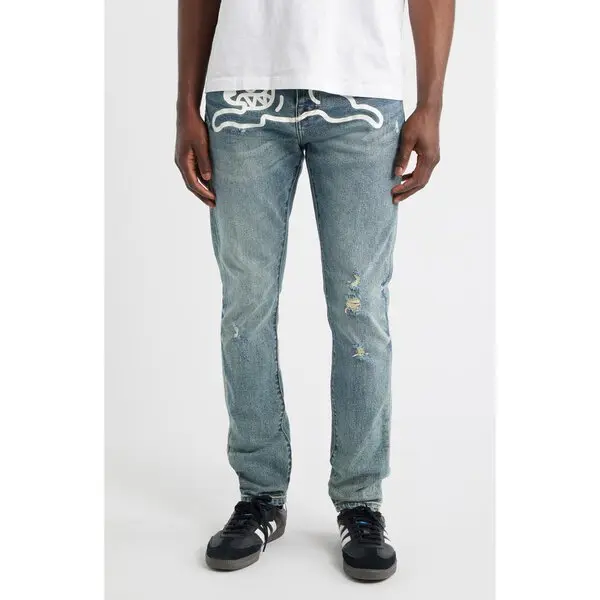 ICECREAM Shade Chocolate Slim-fit Stretch Denim Jeans - Blue Cherry