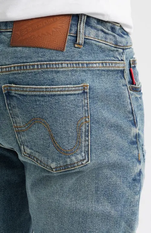 ICECREAM Shade Chocolate Slim-fit Stretch Denim Jeans - Blue Cherry