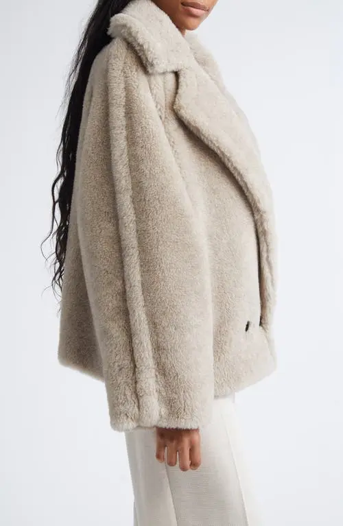 Max Mara Cambusa Alpaca-blend Teddy Jacket - Sand
