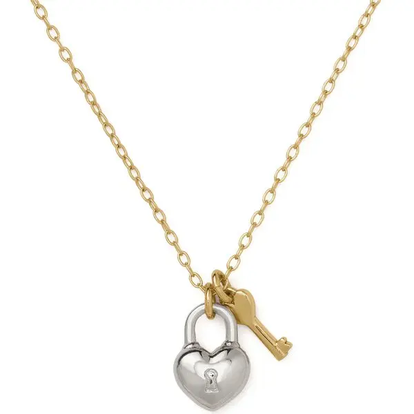 Kate Spade New York Love Ya Pendant Necklace - Gold/silver