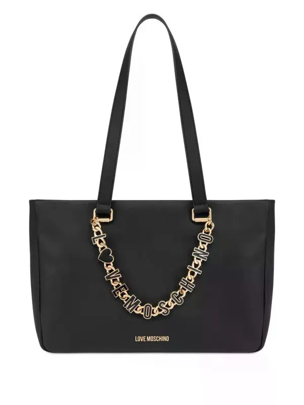 Moschino Logo Chain Shoulder Bag