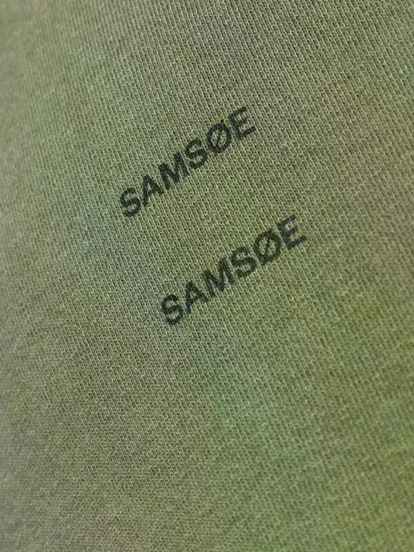 SAMSOE SAMSOE Logo-print Crew-neck Sweatshirt