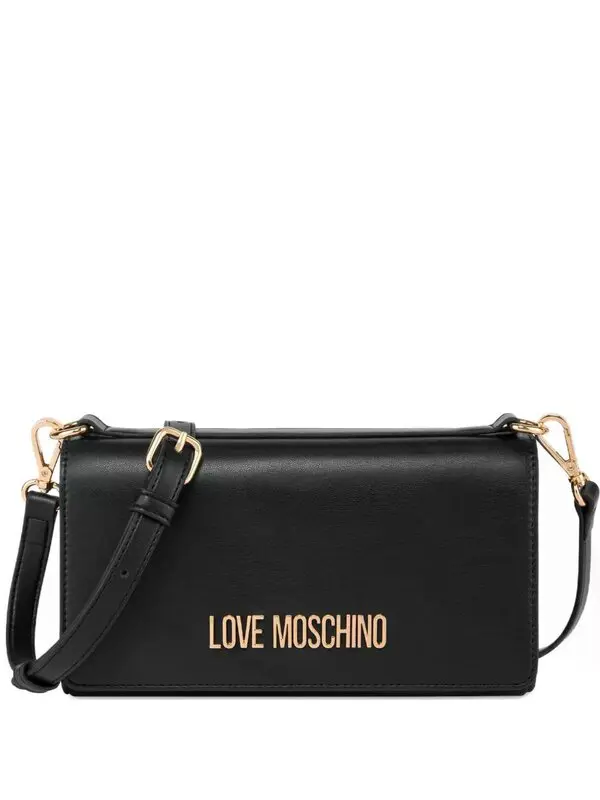 Moschino Logo Plaque Shoulder Bag