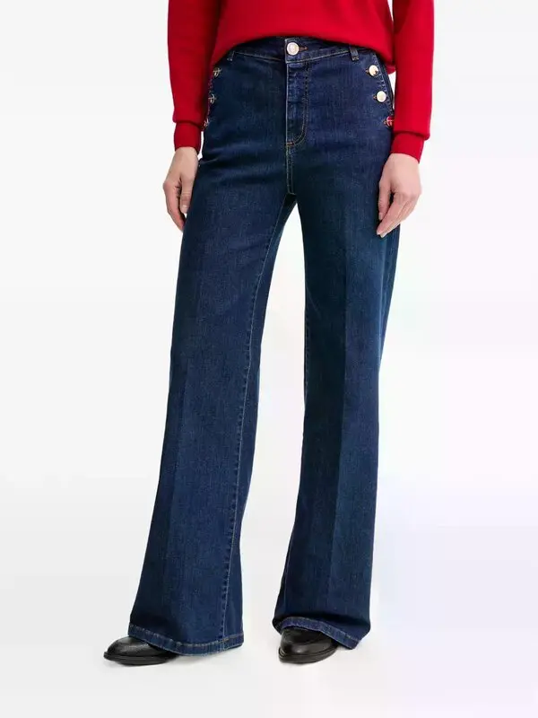 FRACOMINA Buttoned Denim Trousers