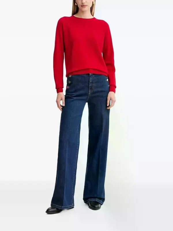 FRACOMINA Buttoned Denim Trousers