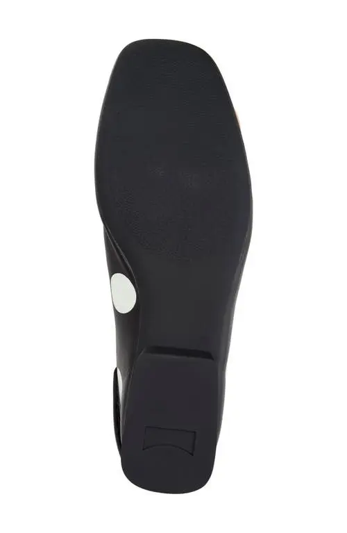 Camper Casi Myra Twins Polka Dot Ballerina Flat - Black