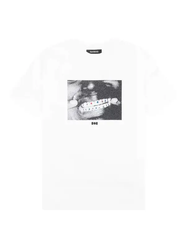 NAHMIAS Grillz Cotton T-shirt - White