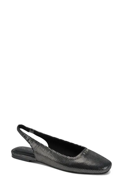 Dkny Darrow Slingback Flat - Black/black
