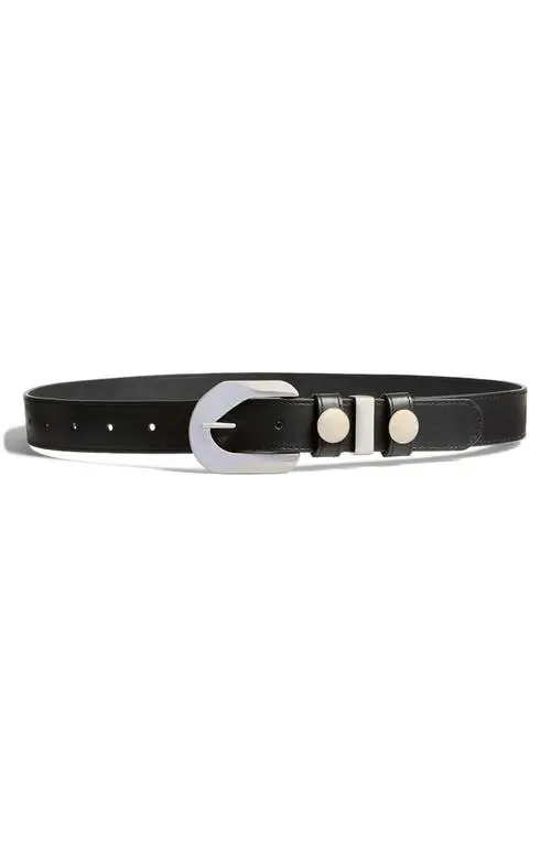 Altuzarra Western Boho Leather Belt - Black