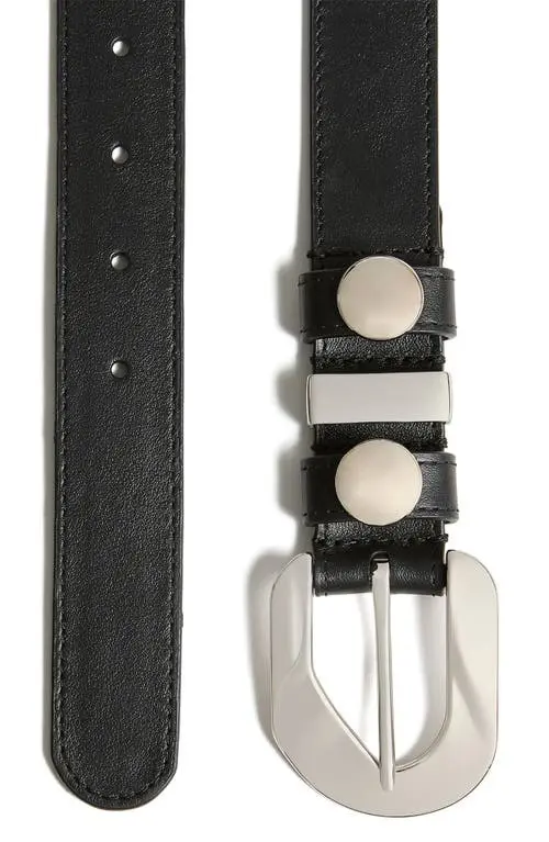 Altuzarra Western Boho Leather Belt - Black
