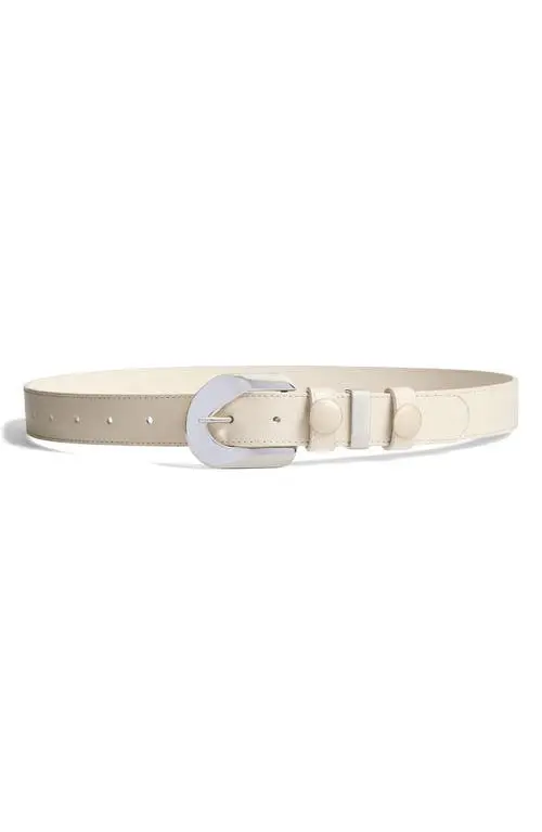Altuzarra Western Boho Leather Belt - Ivory
