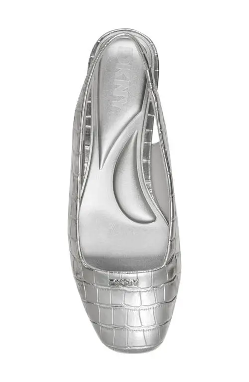 Dkny Darrow Slingback Flat - Silver