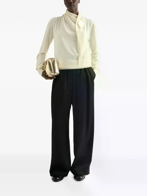 JIL SANDER Draped Sweater - Neutrals