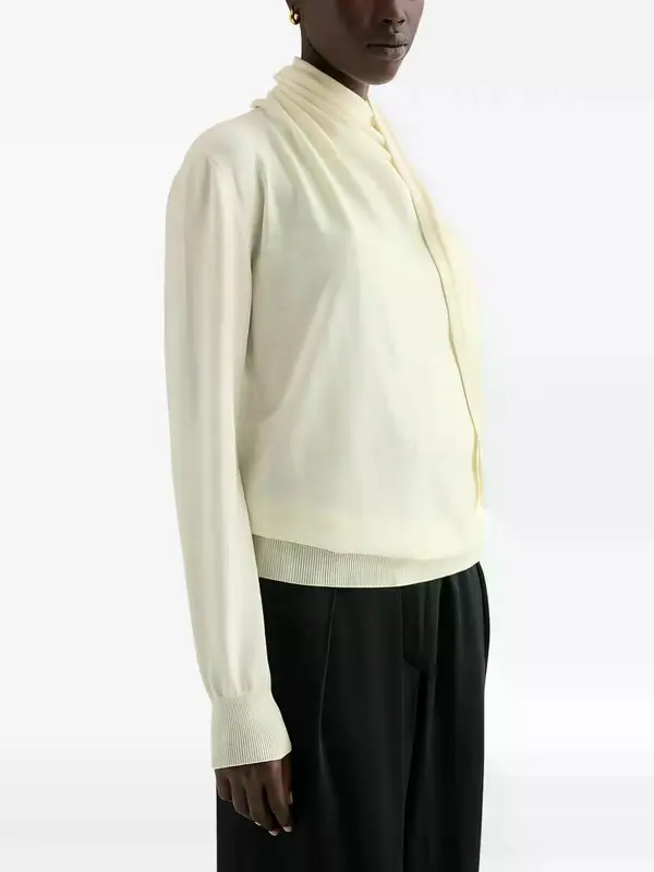 JIL SANDER Draped Sweater - Neutrals