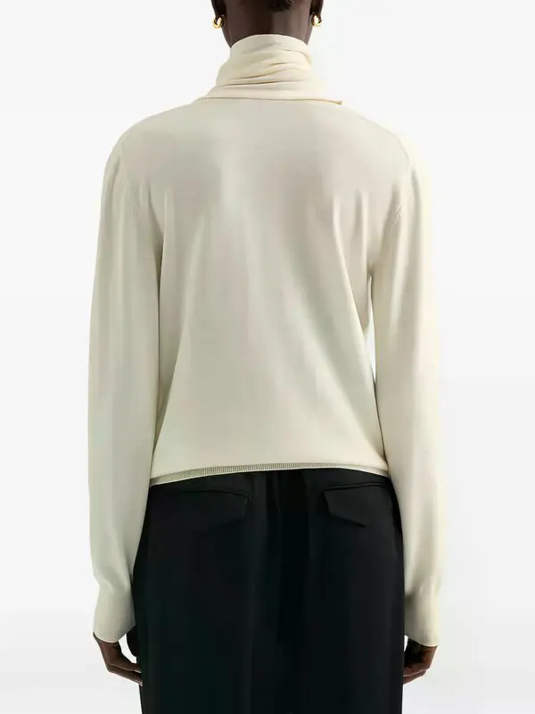 JIL SANDER Draped Sweater - Neutrals