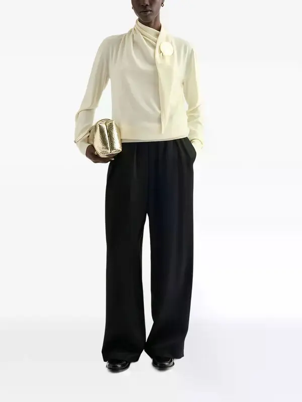 JIL SANDER Draped Sweater - Neutrals