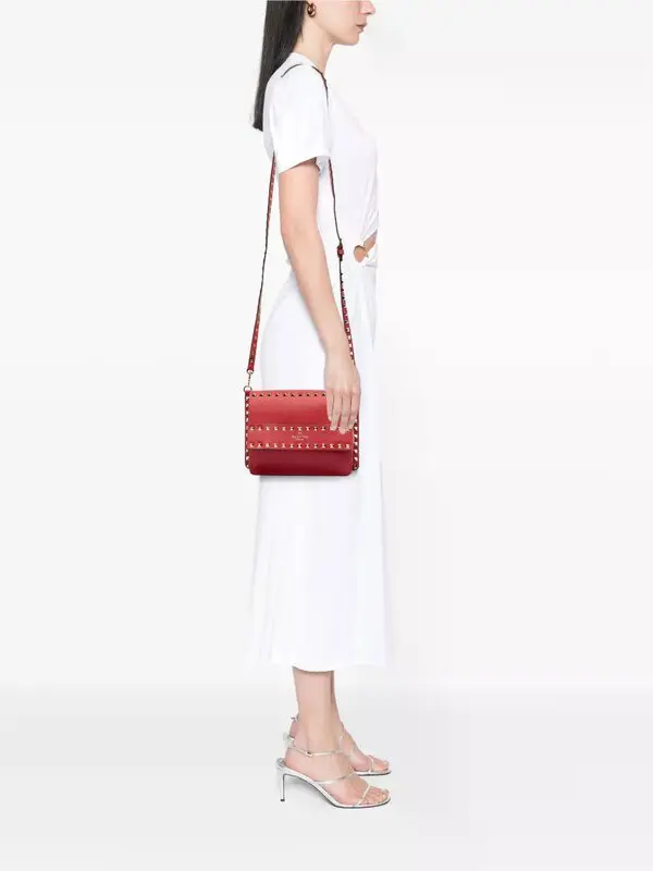Valentino Garavani Small Rockstud Crossbody Bag - Red