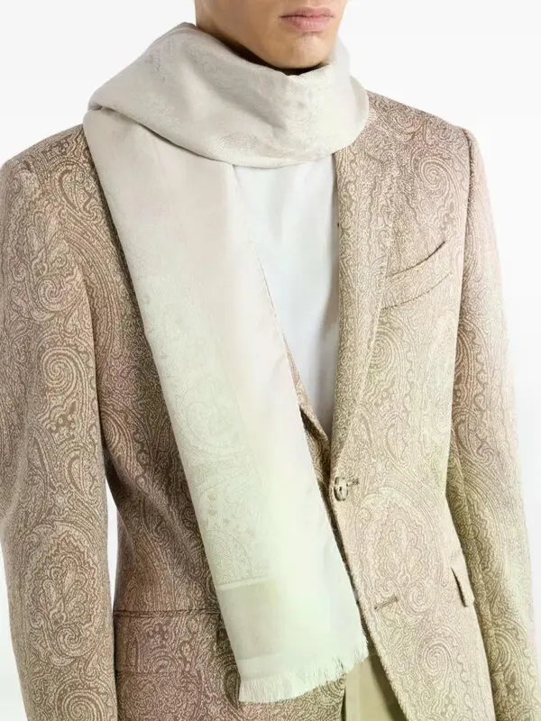 Etro Paisley-pattern Scarf - Neutrals