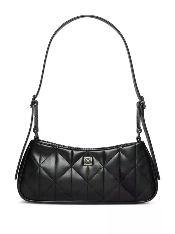 Calvin Klein Quilted Shoulder Bag With Logo Plaque