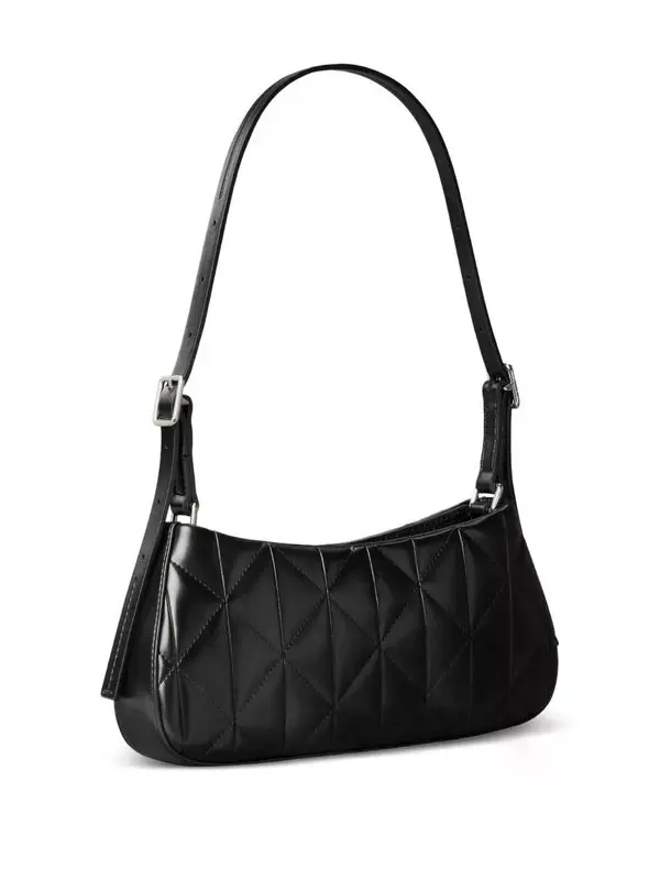 Calvin Klein Quilted Shoulder Bag With Logo Plaque