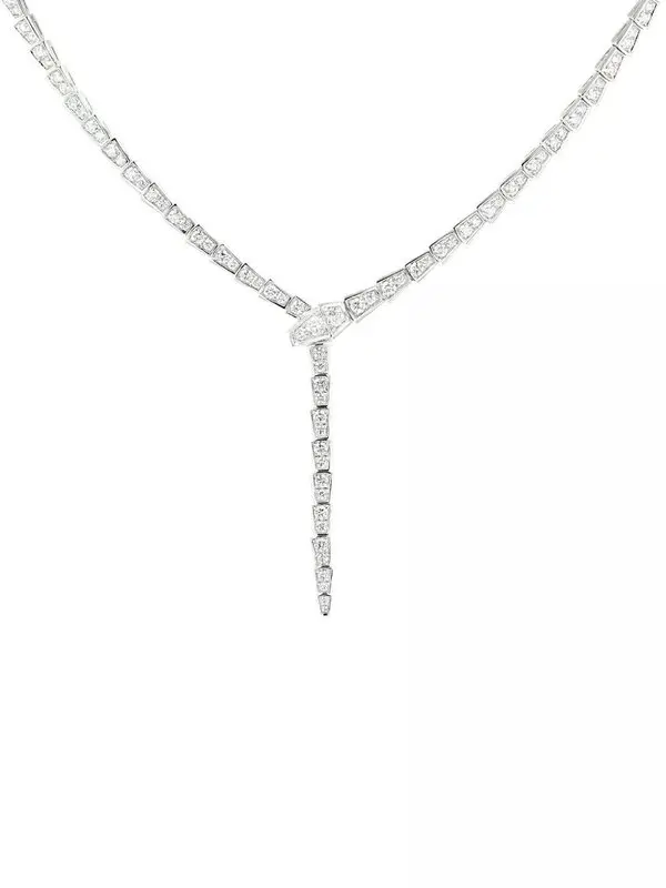 BVLGARI Serpenti Viper Diamond Necklace - Silver