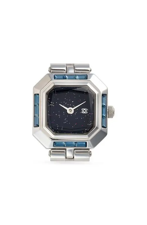 PASCAL Sofia Prism Cocktail Ring Watch - Starry Night