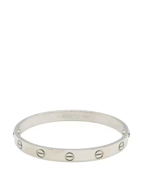 CARTIER 1993 18k White Gold Classic Love Bracelet - Silver