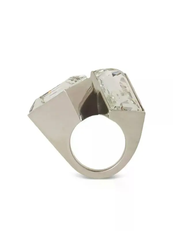 LANVIN Double-stone Brass Ring
