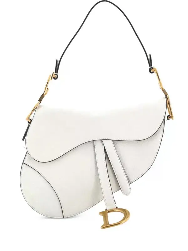 Dior Saddle Handbag Leather Medium - White