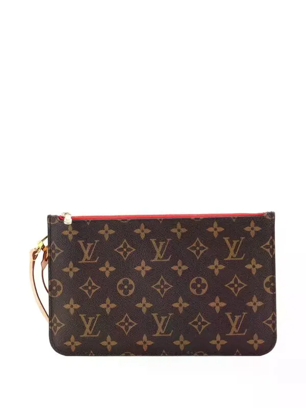 LOUIS VUITTON Neverfull Pochette Monogram Canvas Large Pouch