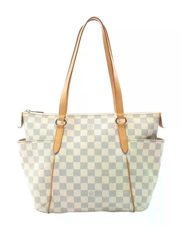 LOUIS VUITTON 2009 Damier Azur Totally Pm Tote Bag - White