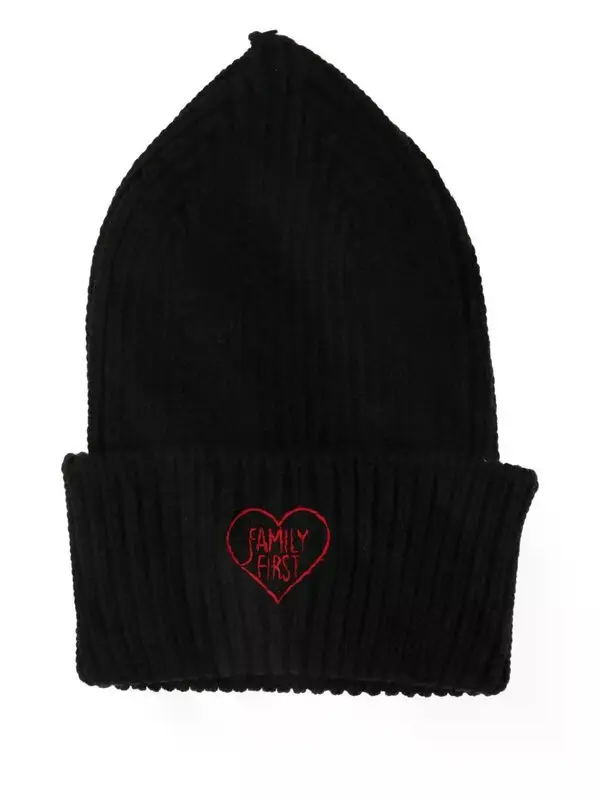 FAMILY FIRST Logo-detail Beanie - Black