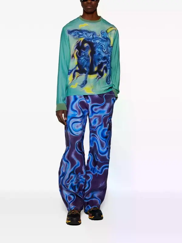 CASELLA MEYER Printed Trousers