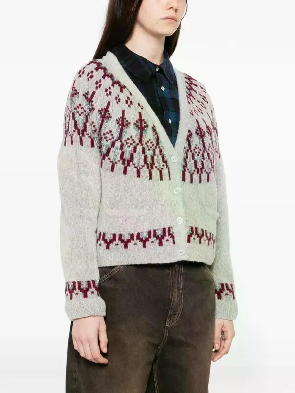 Loewe Fair Isle-pattern Patch-pocket Cardigan