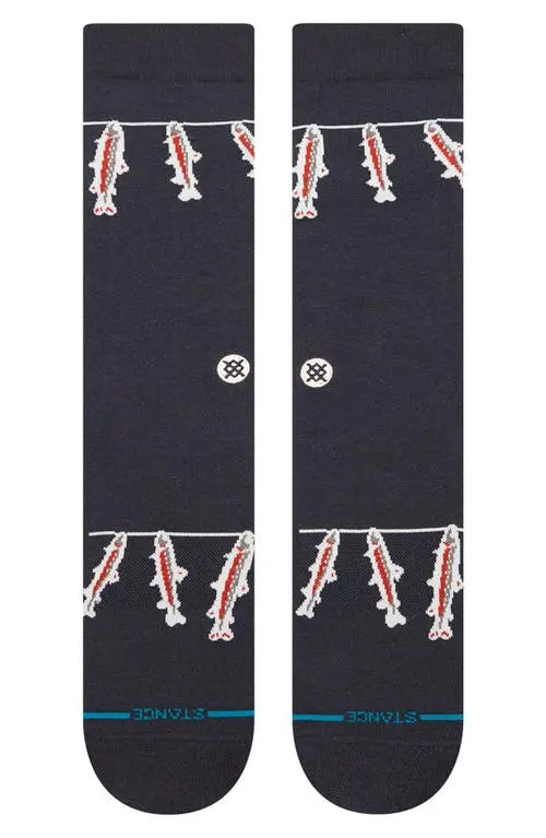 Stance Gone Fishin Crew Socks - Navy