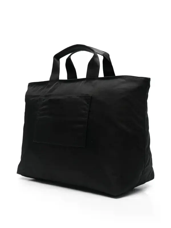 Prada Triangle Logo Tote Bag