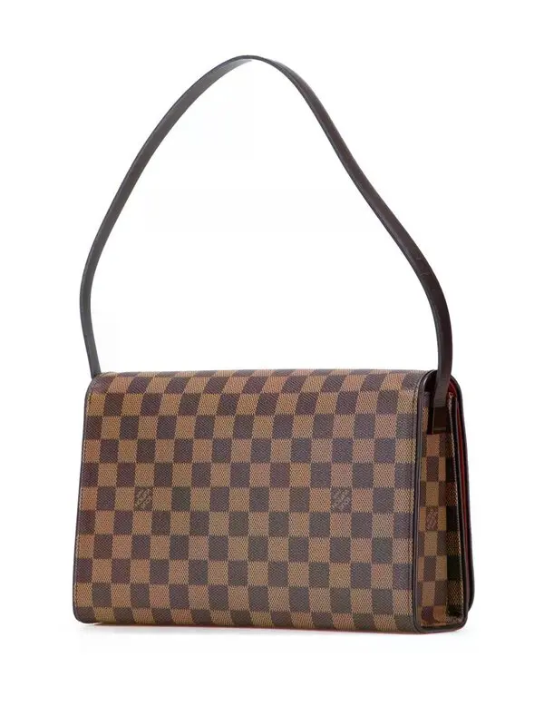 LOUIS VUITTON 2002 Damier Ebene Tribeca Long Shoulder Bag