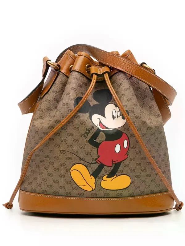 Gucci Micro Gg Supreme Mickey Mouse Bucket Bag