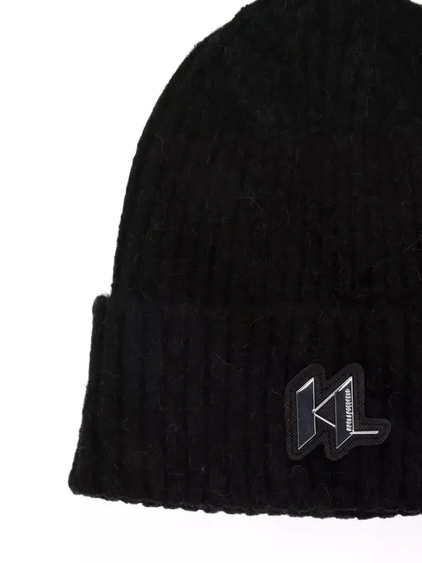 Karl Lagerfeld Logo-patch Beanie
