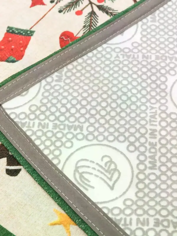 TESSITURA TOSCANA TELERIE Christmas-print Floor Mat