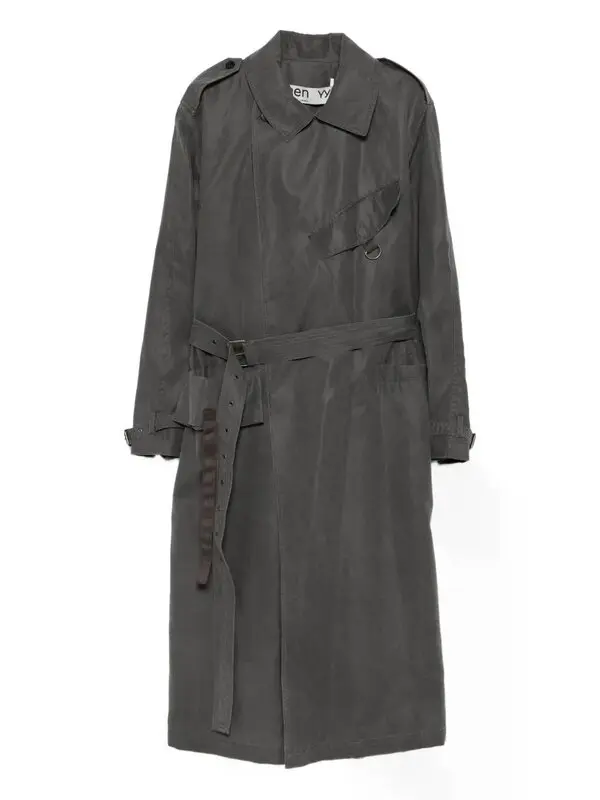 OPEN YY Maxi Belted Trench Coat