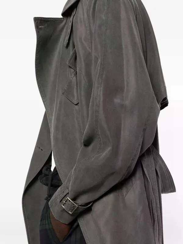 OPEN YY Maxi Belted Trench Coat