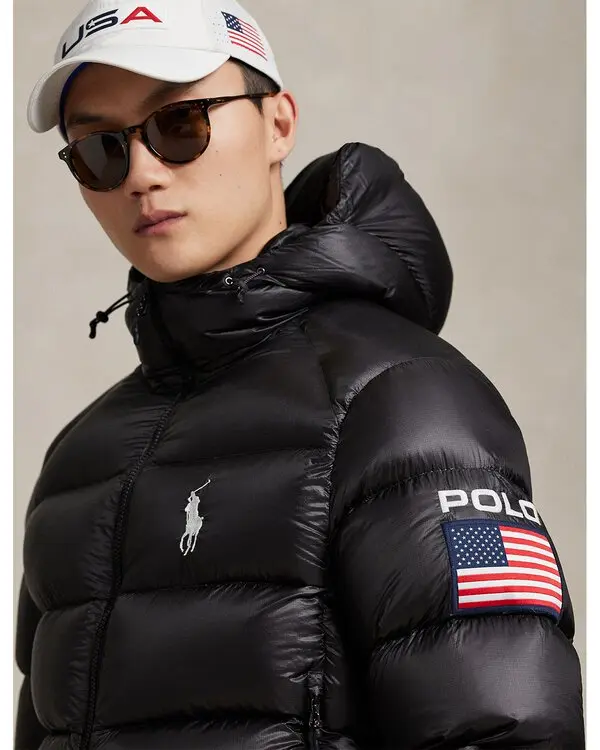 Polo Ralph Lauren The Hawthorne Flag Down Jacket - Black