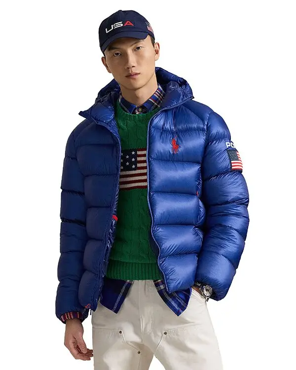 Ralph Lauren The Hawthorne Flag Down Jacket - Blue