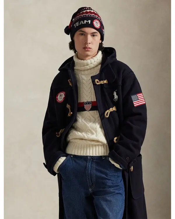Polo Ralph Lauren Team Usa Opening Ceremony Wool Twill Toggle Coat