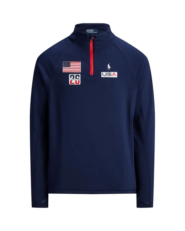 Polo Ralph Lauren Team Usa Stretch Fleece Pullover - Navy